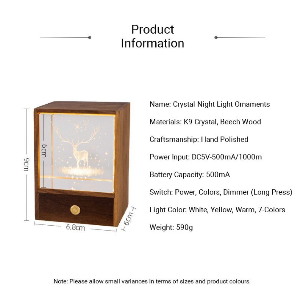 DOLPHIN Crystal Night Light Ornament - Bello Bello