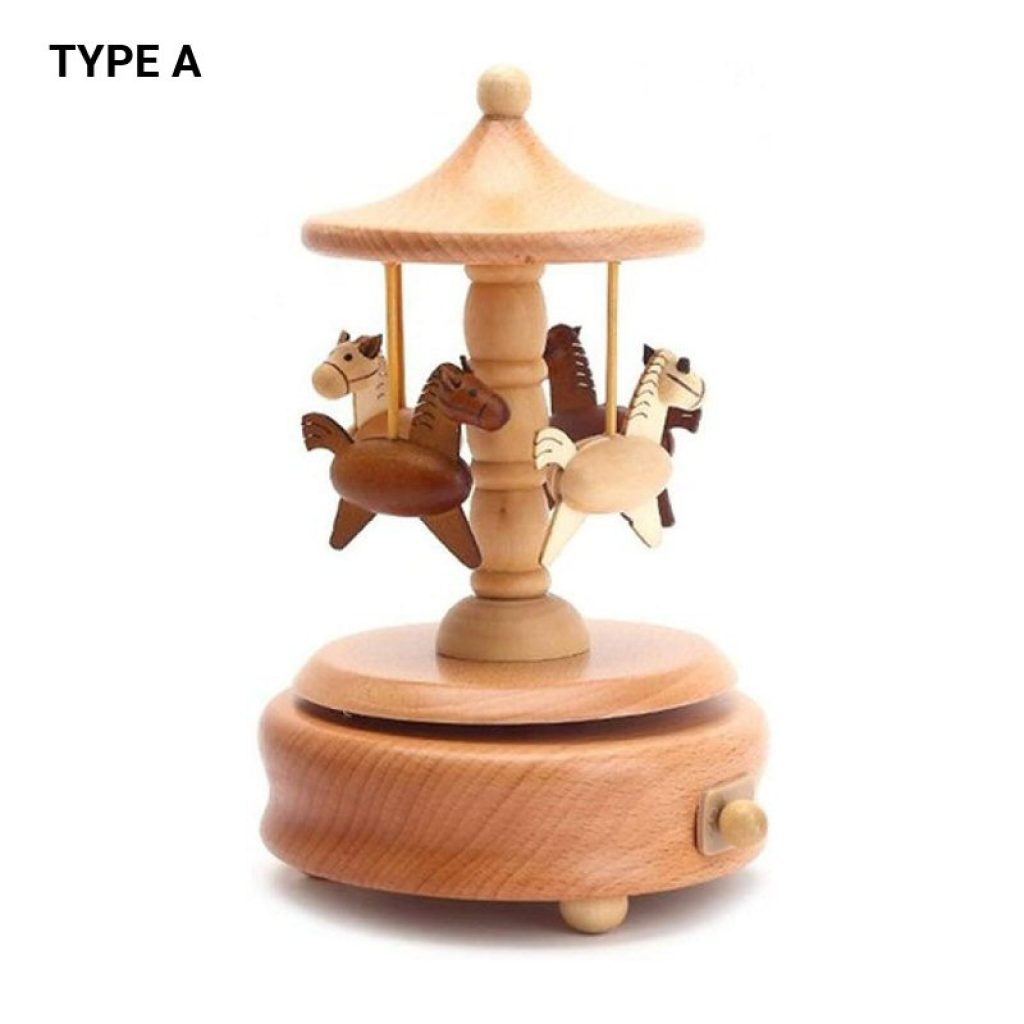 CAROUSEL Wooden Music Box - Bello Bello