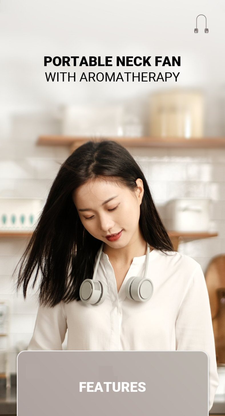 Portable Neck Fan with Aromatherapy | Bello Bello
