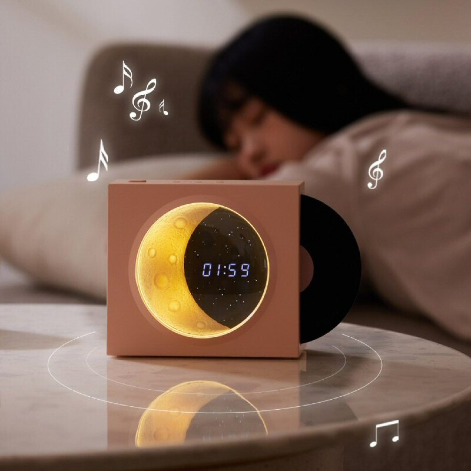 Moon Clock Bluetooth Speaker | Bello Bello
