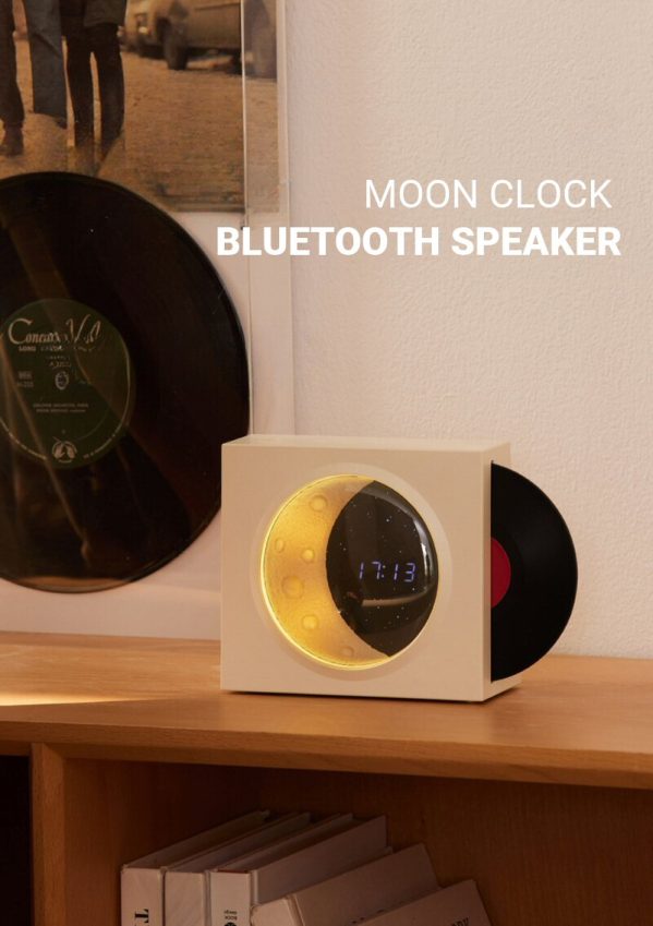 Moon Clock Bluetooth Speaker | Bello Bello