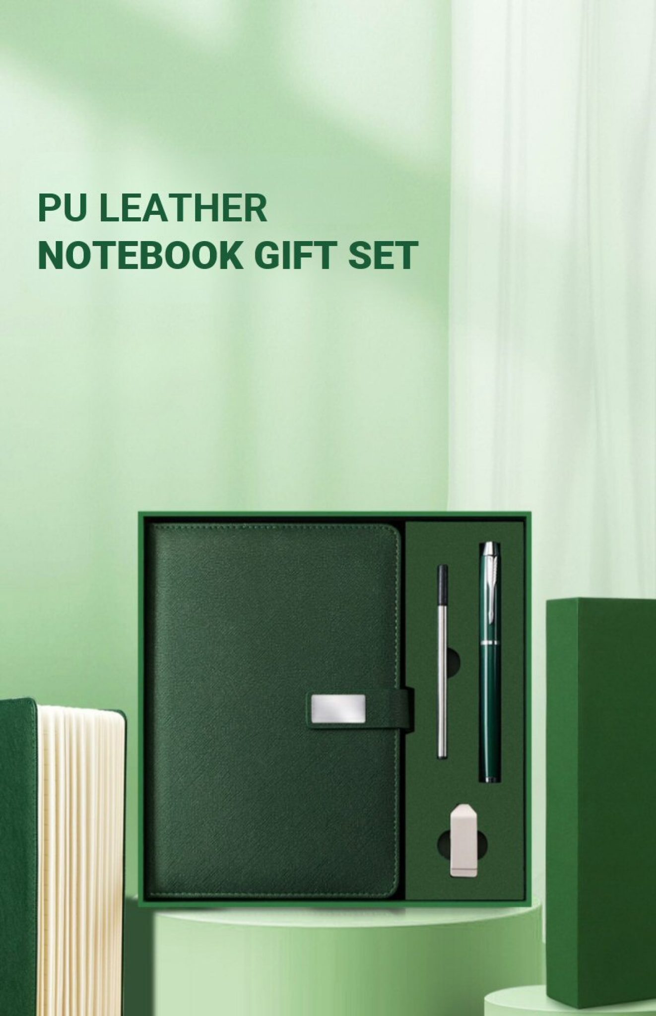 PU Leather Notebook Gift Set | Bello Bello