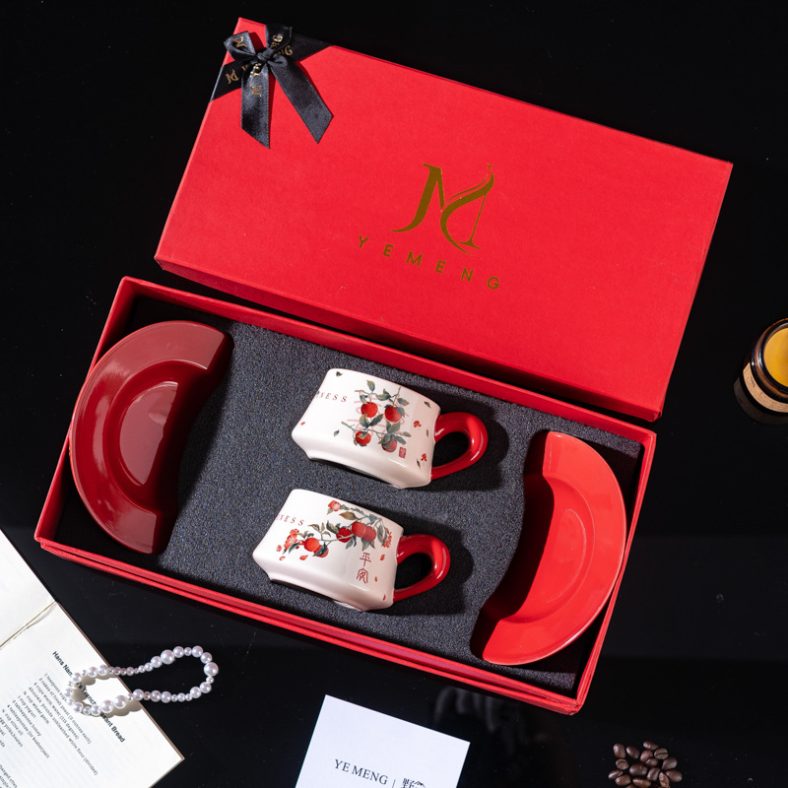 Happiness Ceramic Coffee Cup Gift Set | Bello Bello